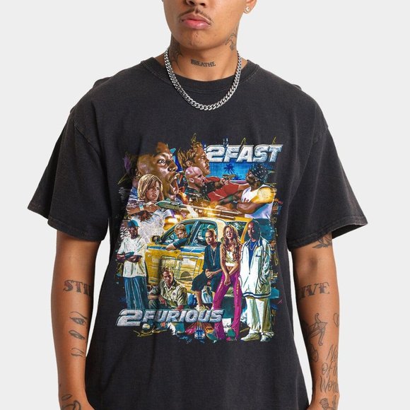 Gildan | Shirts | 2 Fast 2 Furious Shirtfast And Furious Car Shirtmovie ...